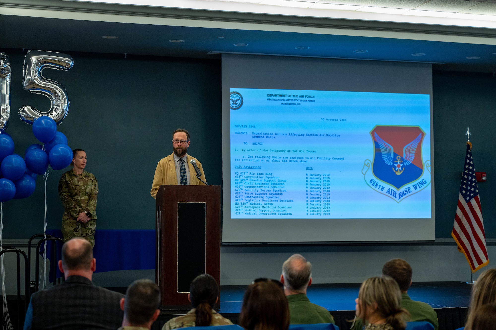 第628 ABW庆祝15年的卓越和服务 - 天网实时防务